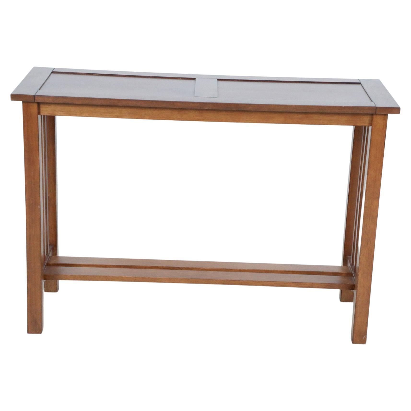 American Mission Natural Wicker Console Table at 1stDibs