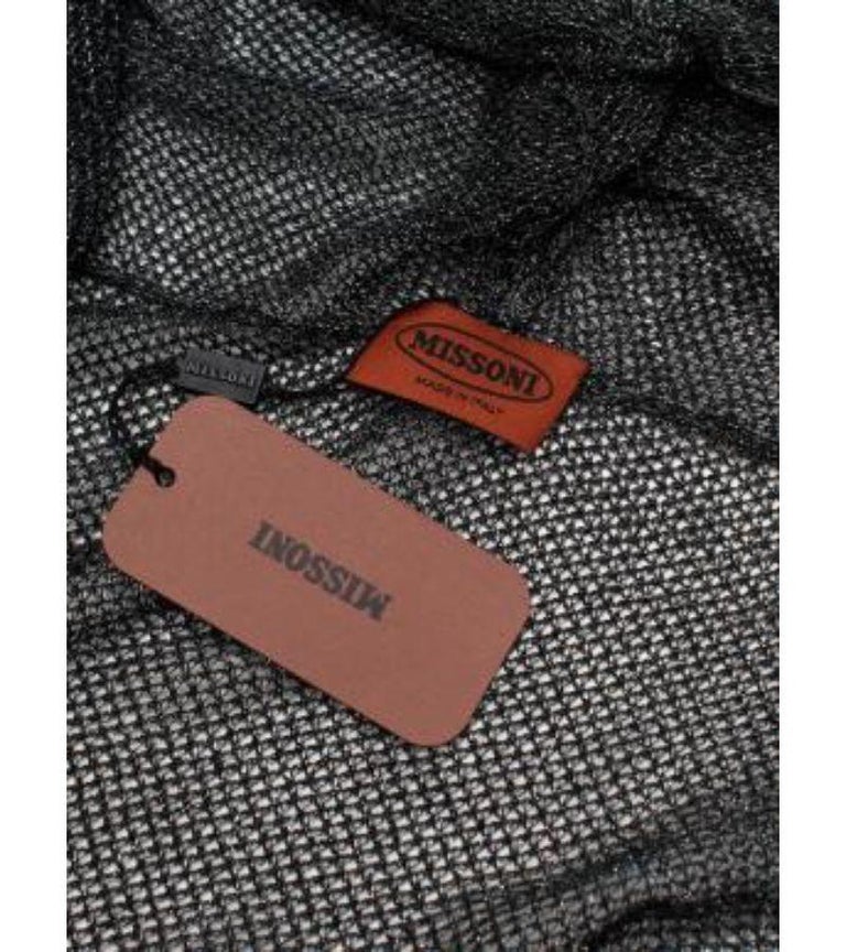 Missoni Black Metallic Sheer Knit Kaftan For Sale at 1stDibs