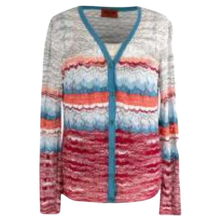 Missoni Blue and Orange Striped Knit Twin-set For Sale at 1stDibs