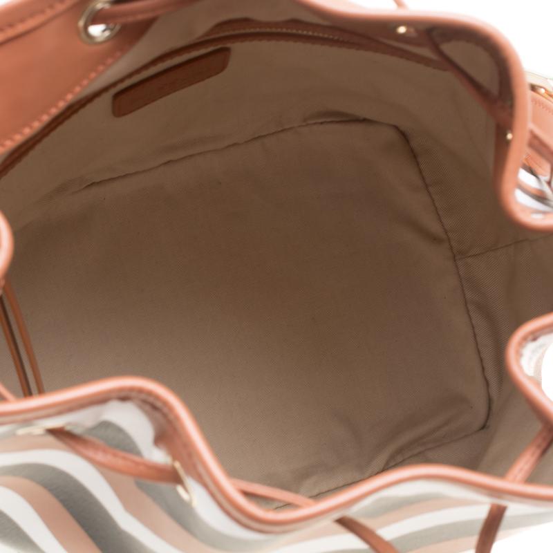 Missoni Brown/Multicolor Printed Bucket Bag at 1stDibs