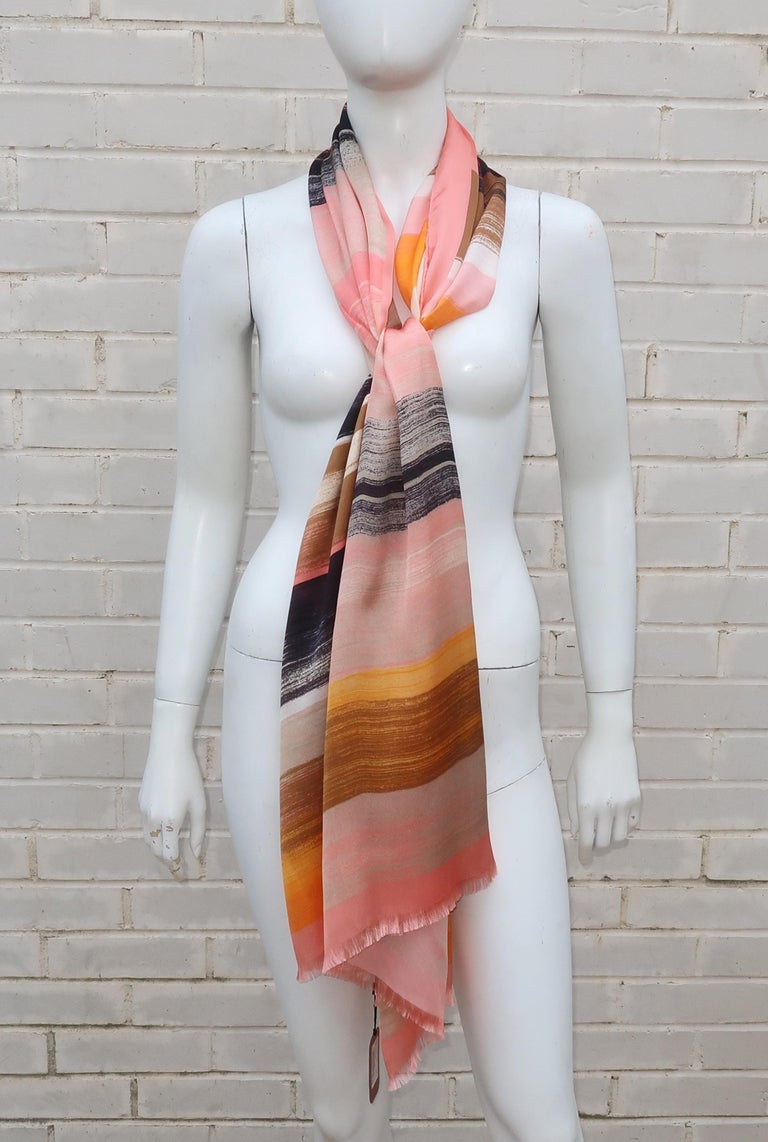 Missoni Extra Long Silk Scarf at 1stDibs