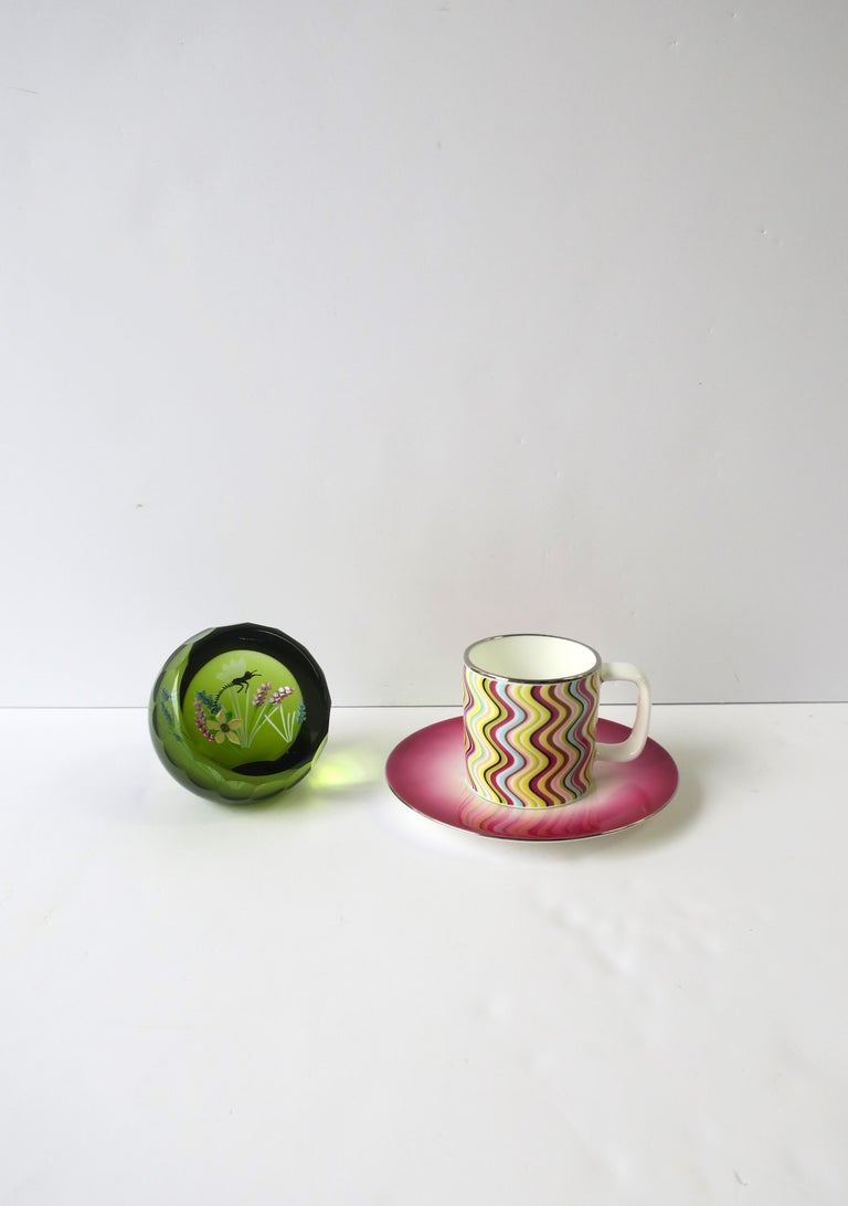 Missoni Italian Porcelain Coffee Espresso Cup and Saucer For Sale at ...