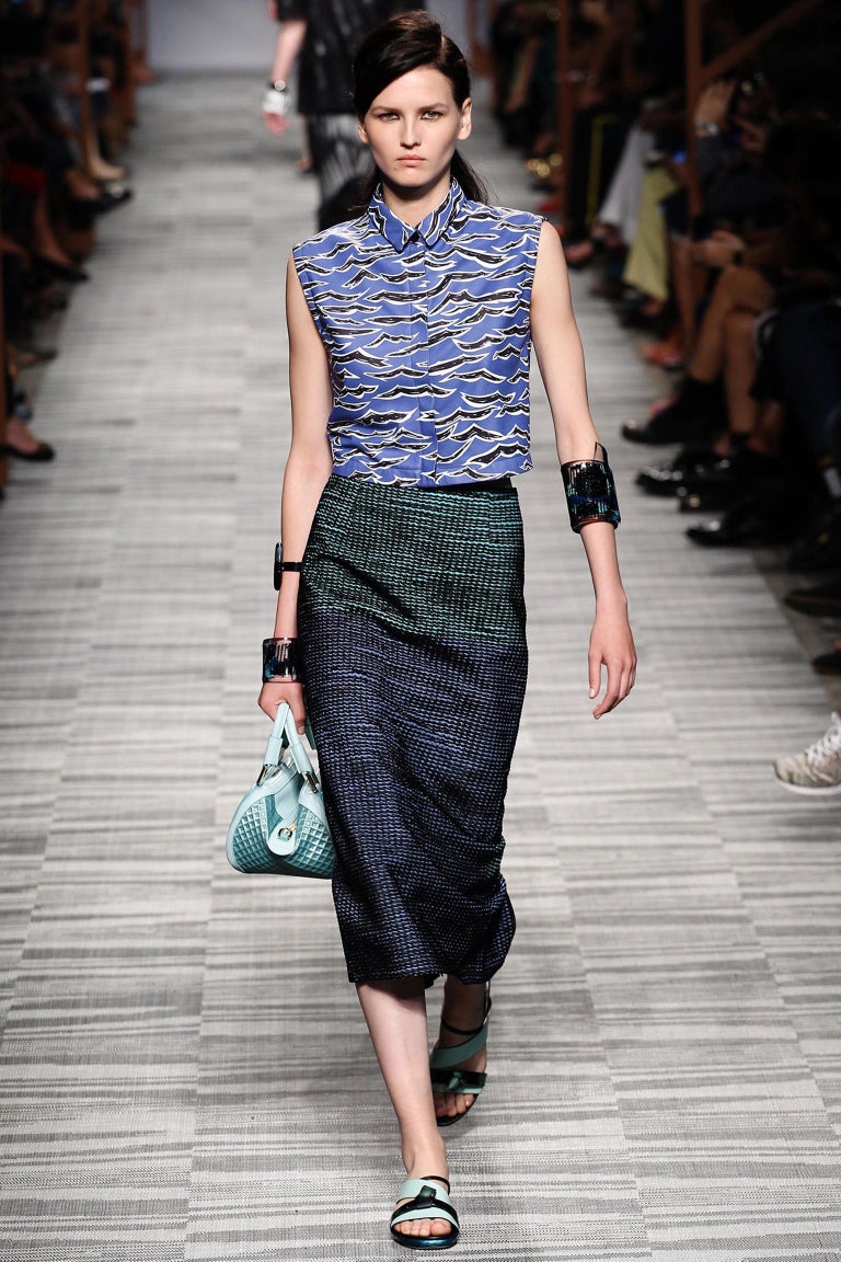 Missoni Italy Black and Purple Soft Plastic Bracelet Bangle Runway ...