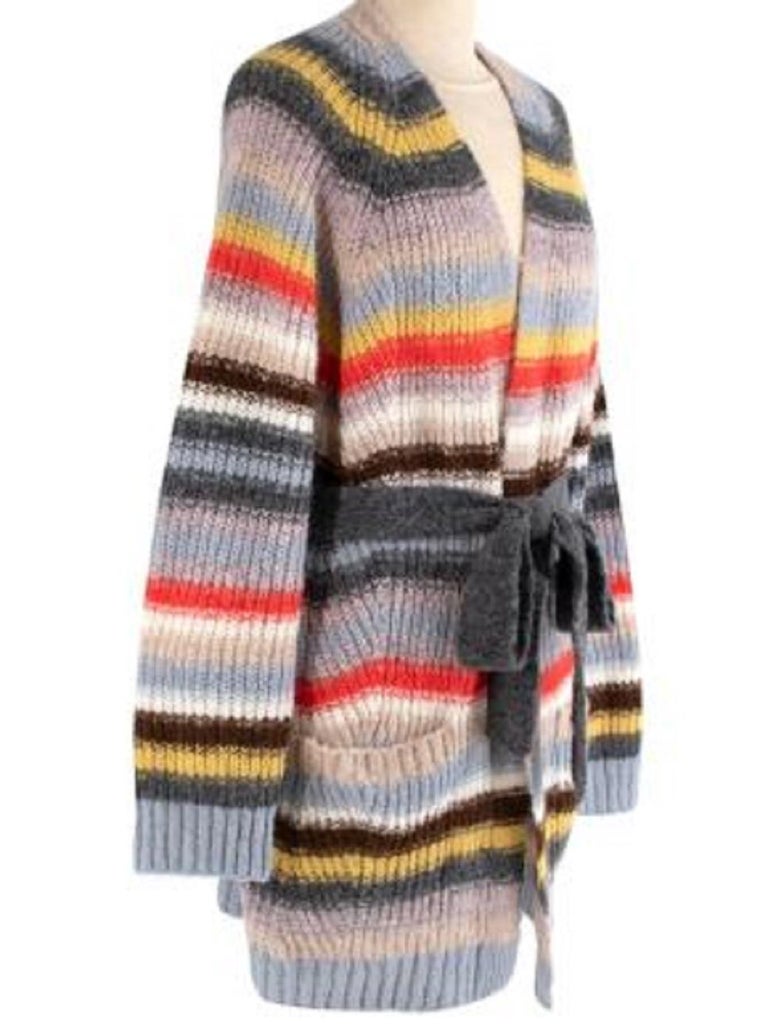 Missoni M Collection Alpaca Stripe Cardigan For Sale at 1stDibs