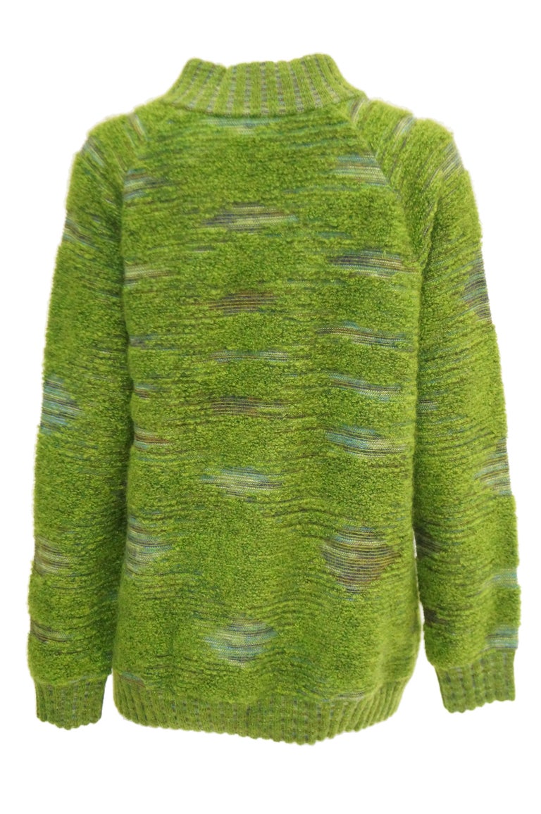 Missoni Moss Green Mohair and Wool Space Dyed Sweater at 1stDibs