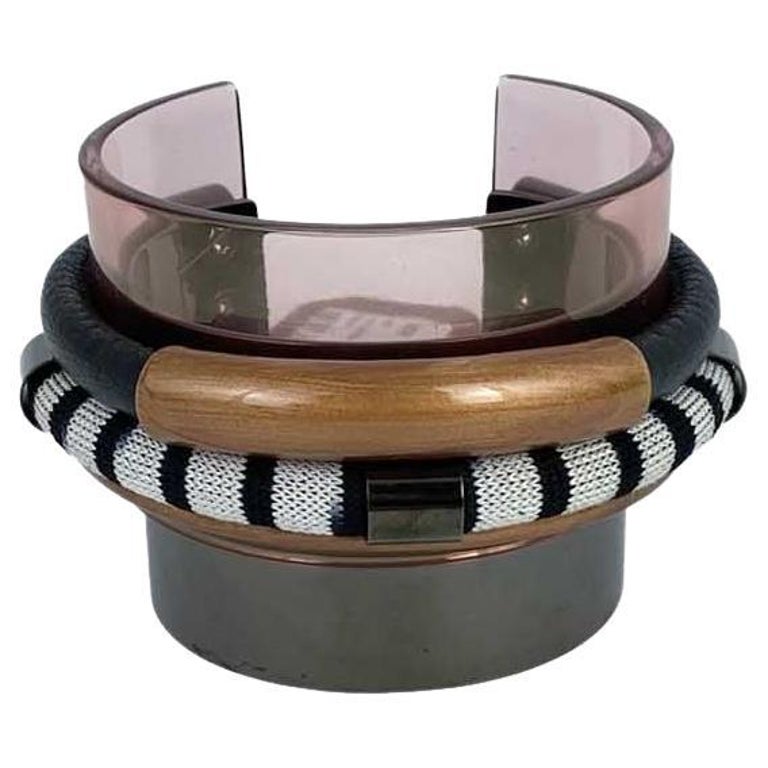 Missoni Multi-Color Brown, Black and White Bangle Bracelet For Sale at ...
