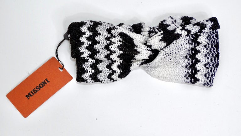 Missoni Multi-Color Knit Knotted Headband For Sale at 1stDibs