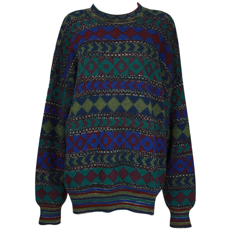 Missoni Multicolor Abstract Sweater For Sale at 1stDibs