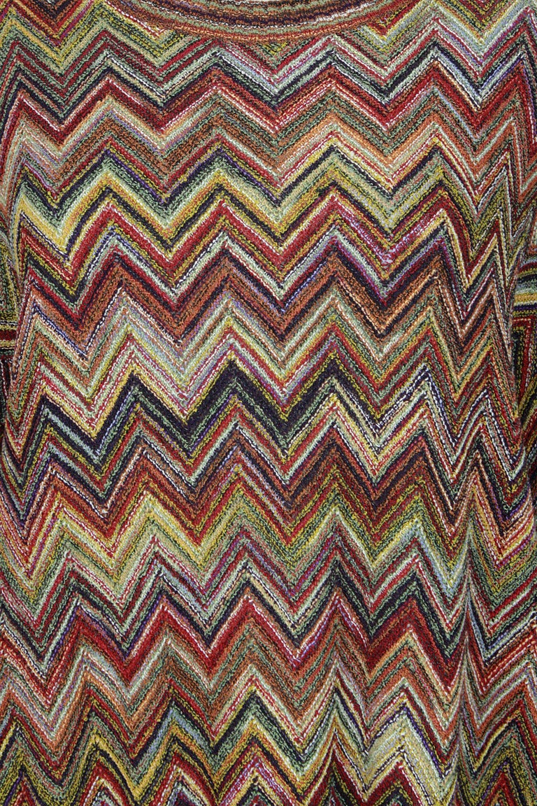Missoni Multicolor Chevron Zigzag Sweater For Sale at 1stDibs
