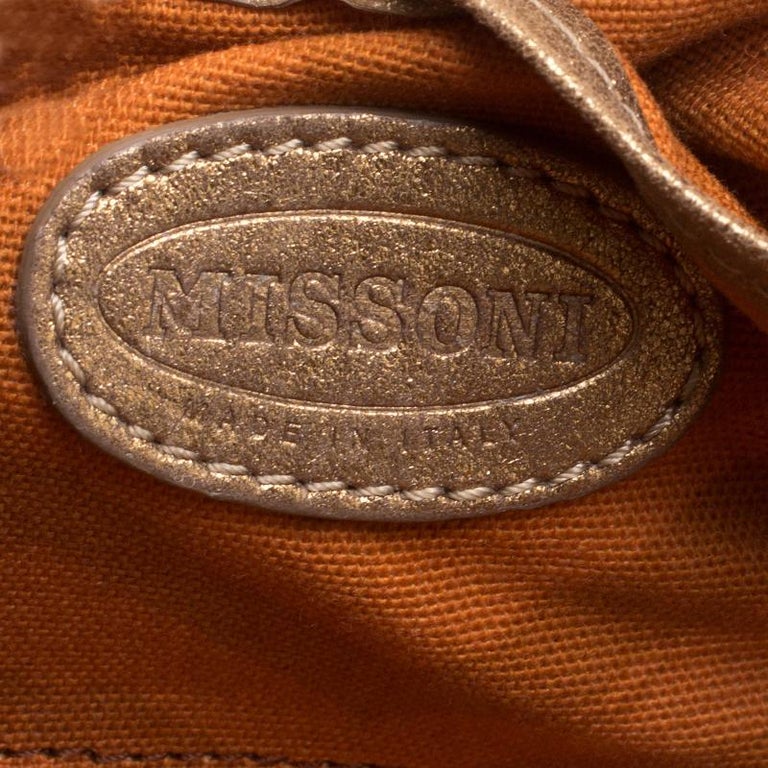 Missoni Multicolor Fabric Chain Shoulder Bag For Sale at 1stDibs