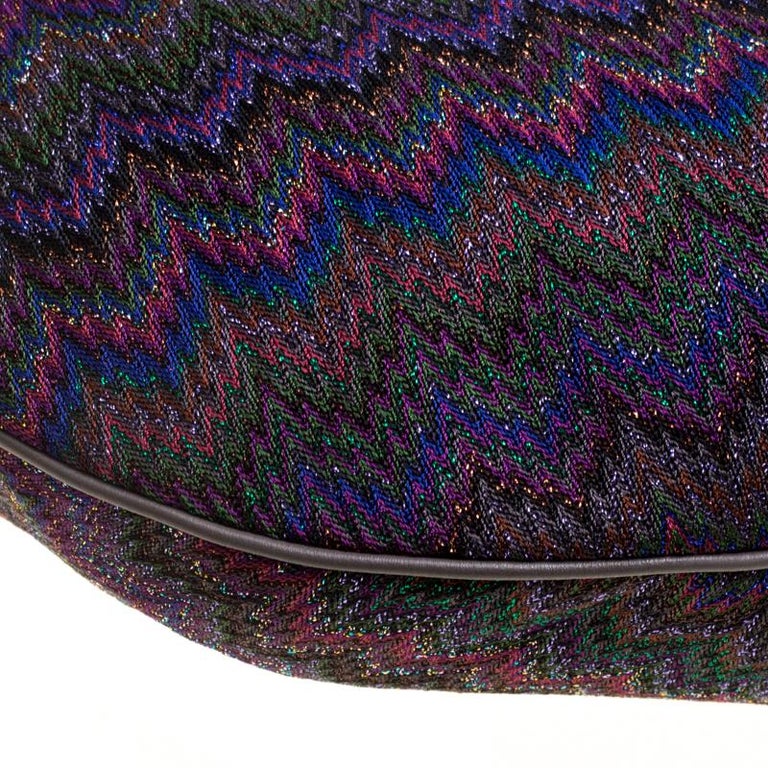 Missoni Multicolor Shimmering Weave Fabric Hobo For Sale at 1stDibs