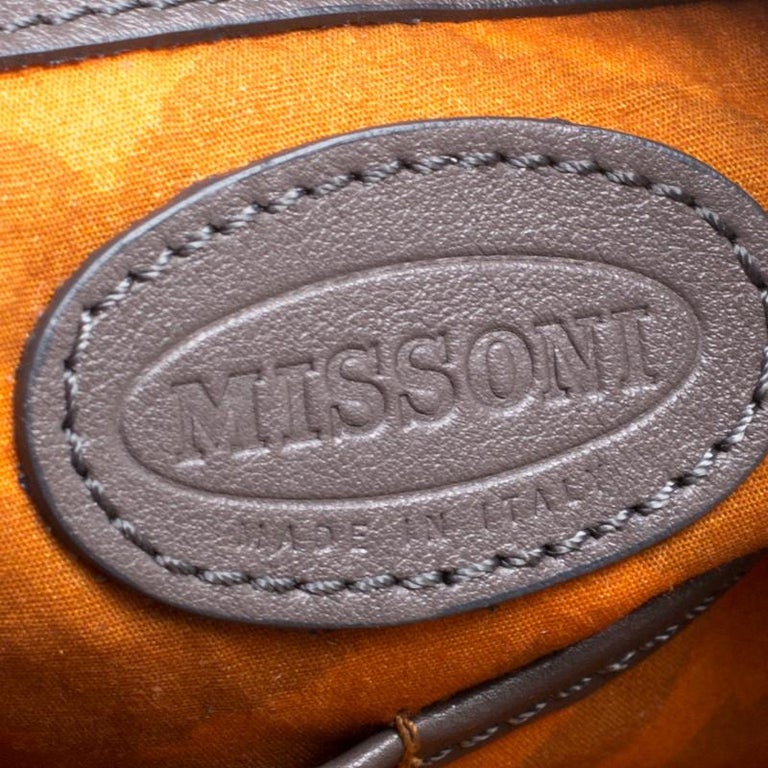 Missoni Multicolor Shimmering Weave Fabric Hobo For Sale at 1stDibs