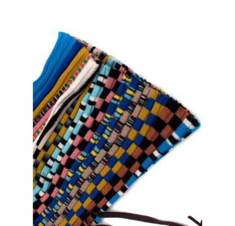 Missoni Multicoloured Block Knit Knee Length Dress For Sale at 1stDibs