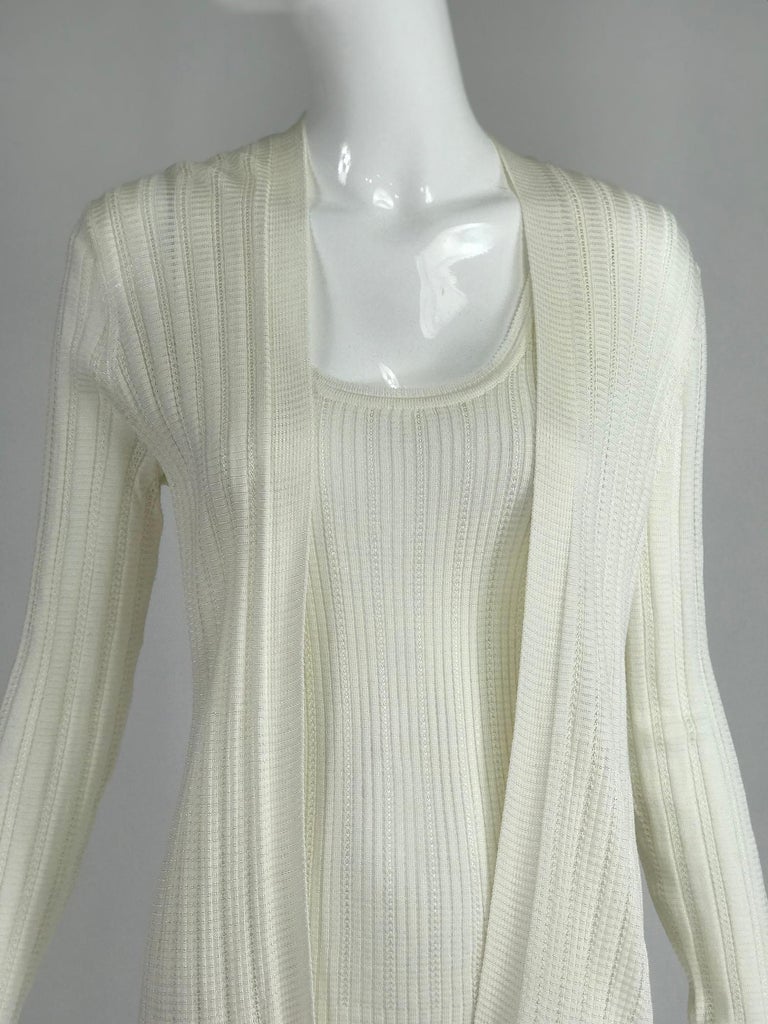 Missoni Off White Decorative Knit Sweater and Tank Twin Set For Sale at ...