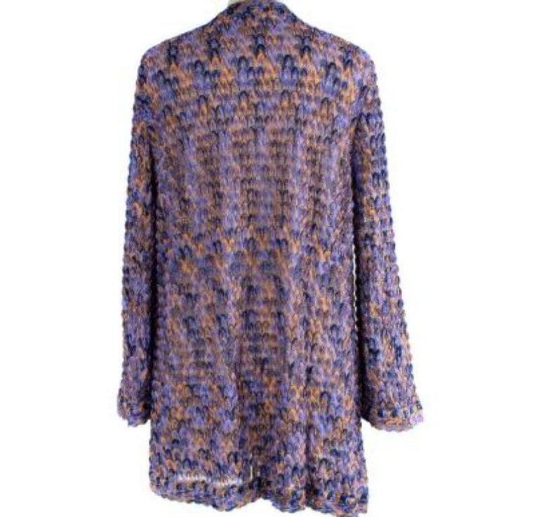 Missoni Purple Glitter Cardigan For Sale at 1stDibs
