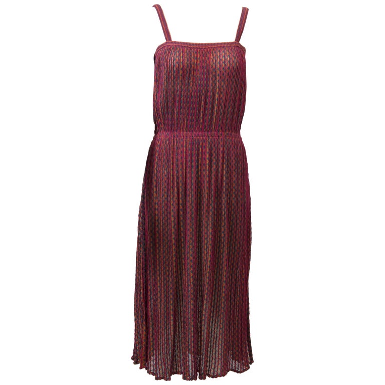 Missoni Raspberry Sundress For Sale at 1stDibs