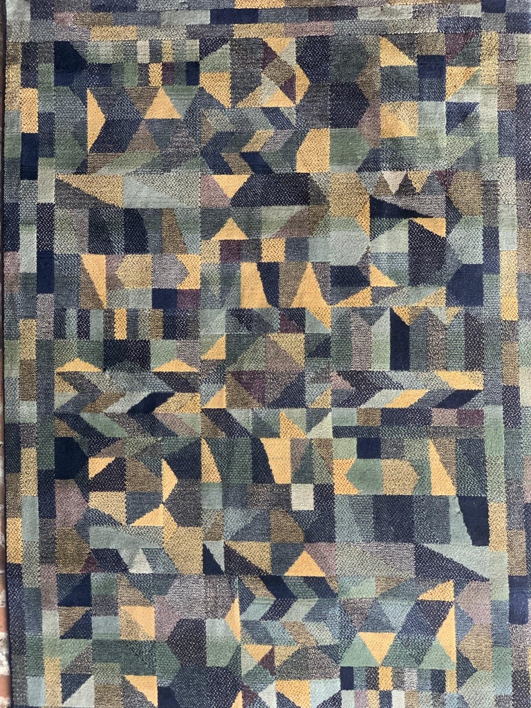 Missoni Rug Stratos Range Geometric Multi-Color Design, circa 1980s at ...