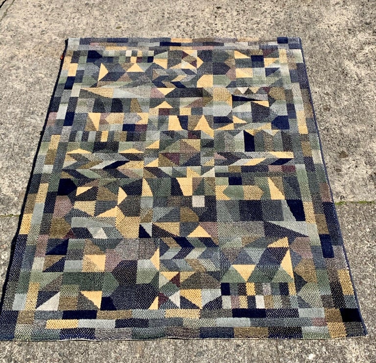 Missoni Rug Stratos Range Geometric Multi-Color Design, circa 1980s at ...