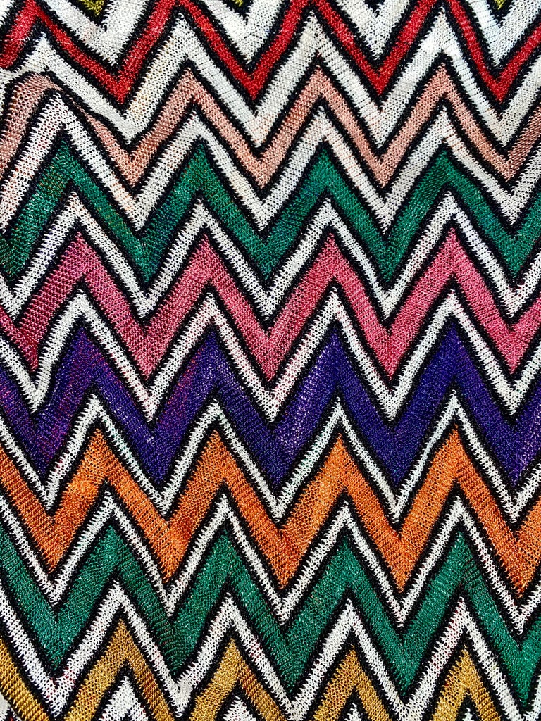 Missoni Signature Chevron Crochet Knit Bandeau Jumpsuit Playsuit Romper ...