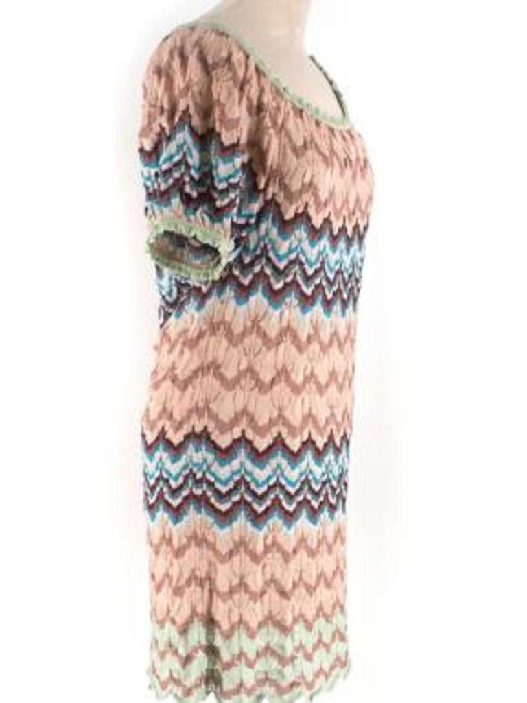 Missoni Silk Knitted Patterned Dress For Sale at 1stDibs