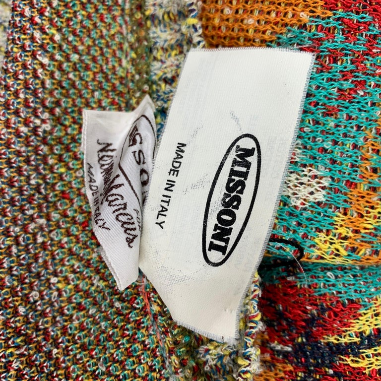 MISSONI Size XL Multi-Color Butterfly Rayon Blend Crew-Neck Sweater at ...
