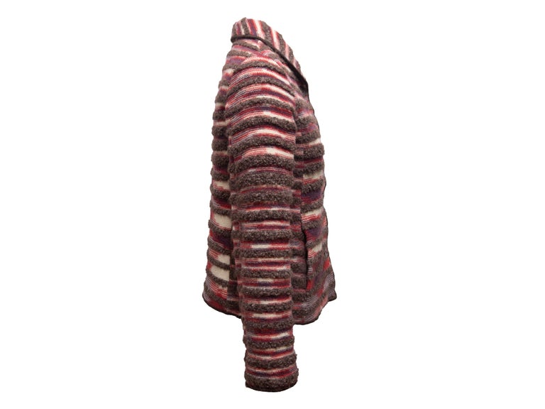 Missoni Sport Red and Multicolor Striped Jacket For Sale at 1stDibs