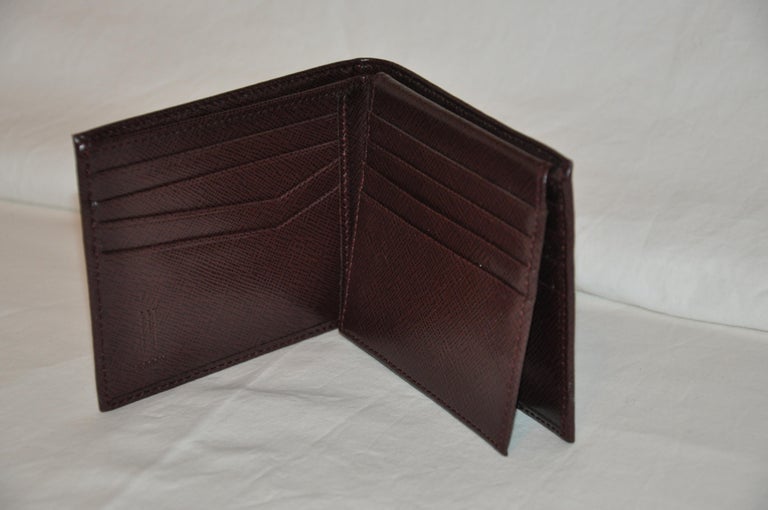 Missoni Textured Brick-Brown Calfskin Men's Wallet. For Sale at 1stDibs