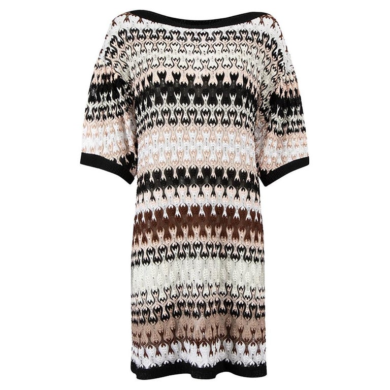 Missoni Women's Multicolour Round Neck Patterned Tunic For Sale at 1stDibs