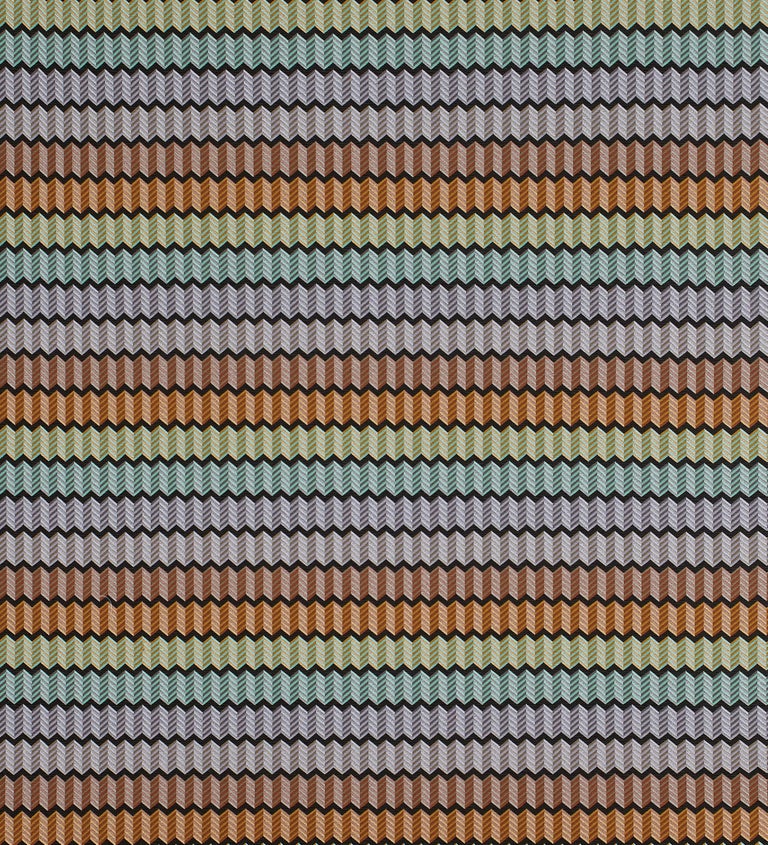 Missoni Home Waterford Jewel-Tone Chevron Cushion with Stripes For Sale ...