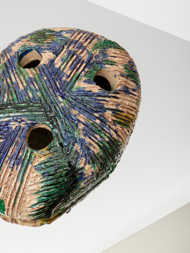 MISTO, Seminara Ceramic Mask For Sale at 1stDibs