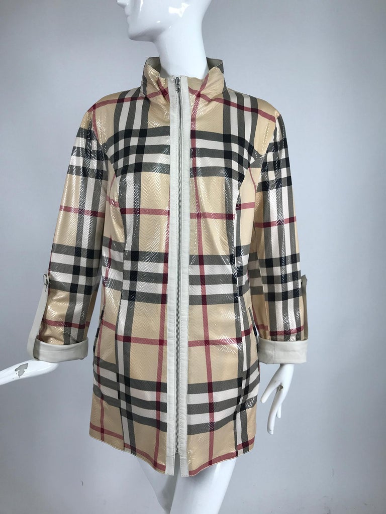 Misuri Firenze Buttery Soft Ivory Leather Reversible Jacket For Sale at ...