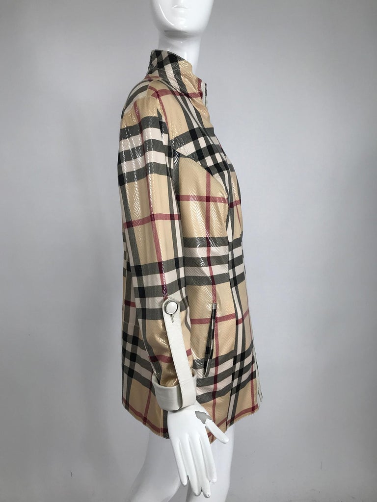 Misuri Firenze Buttery Soft Ivory Leather Reversible Jacket For Sale at ...