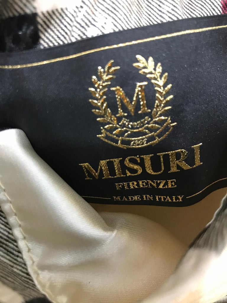 Misuri Firenze Buttery Soft Ivory Leather Reversible Jacket For Sale at ...