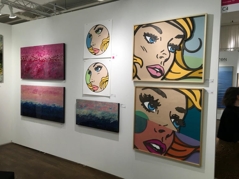 Mitch McGee - If We Never Met, Pop Art, Birch Wood, Dimension, Female ...