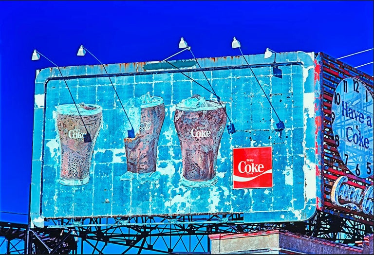Mitchell Funk - Vintage Blue Coca-Cola Coke Sign Coney Island For Sale ...