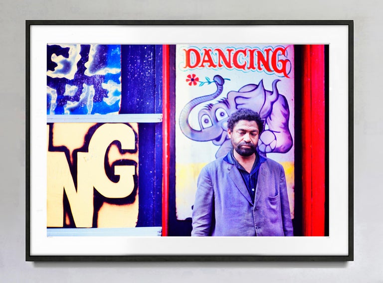 Mitchell Funk - Times Square in the 1960s - Portrait with Dancing Sign ...