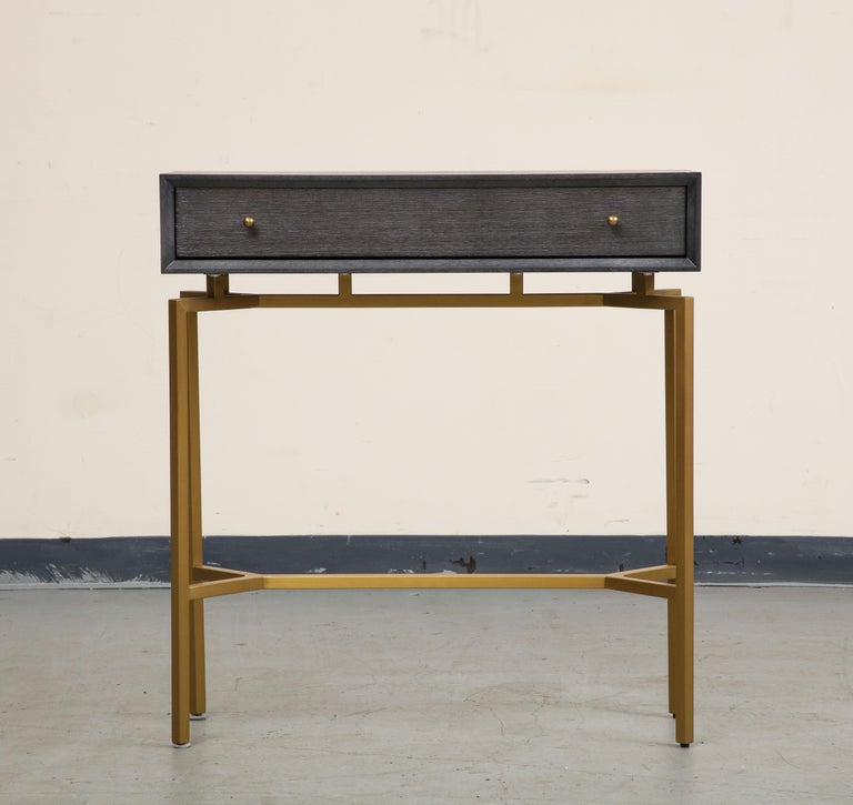 Mitchell Gold Bob Williams Ming Console with Brass Base at 1stDibs
