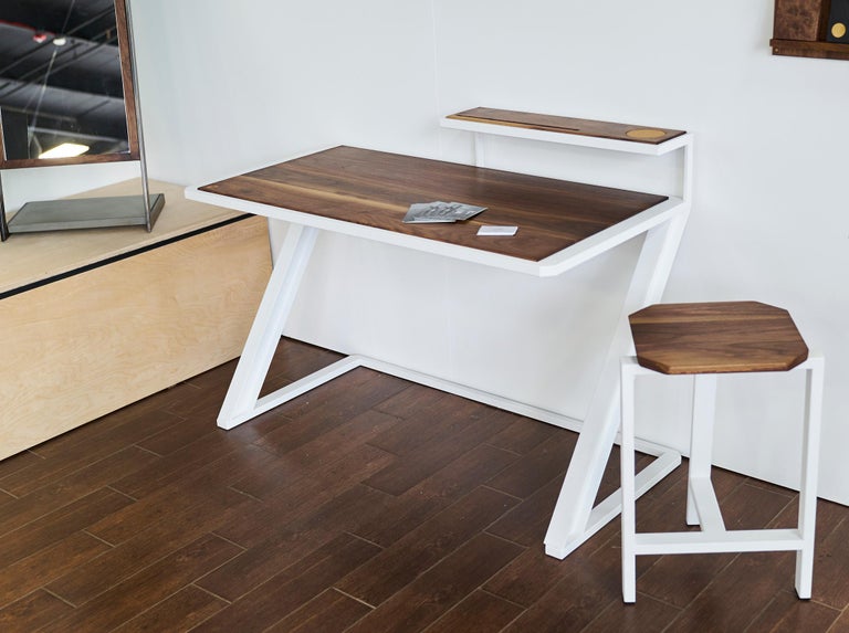 Miterz Modern Writing Desk by Cauv Design Powder Coated Steel and Black ...