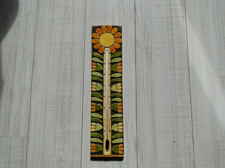 Mithe Espelt Large Thermometer French Ceramist Ceramic France For Sale ...