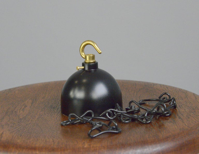 Mithras Opaline Glass Pendant Lights by August Walter and Sohne For ...