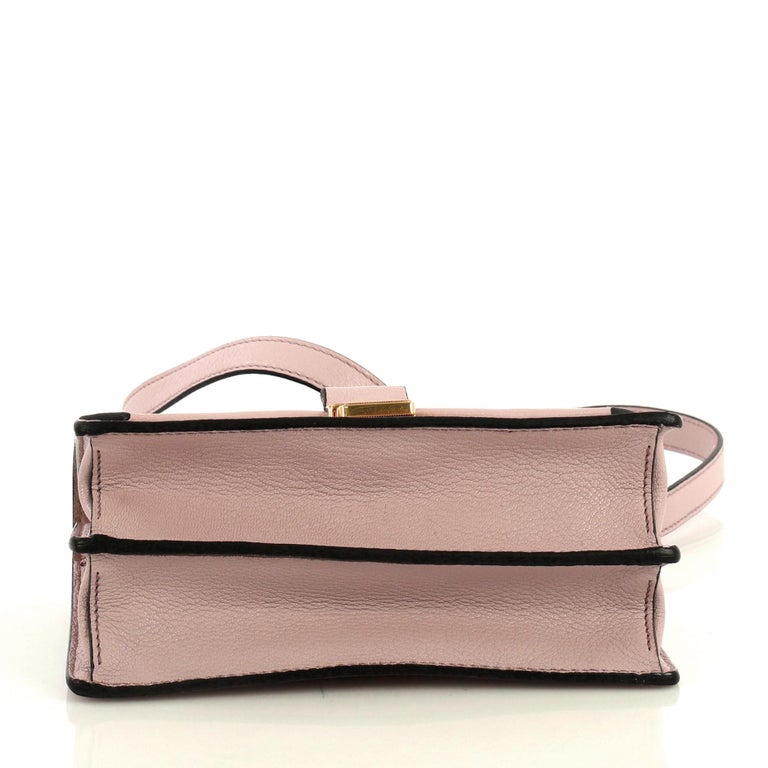 Miu Miu Bicolor Madras Shoulder Bag Leather Small at 1stDibs