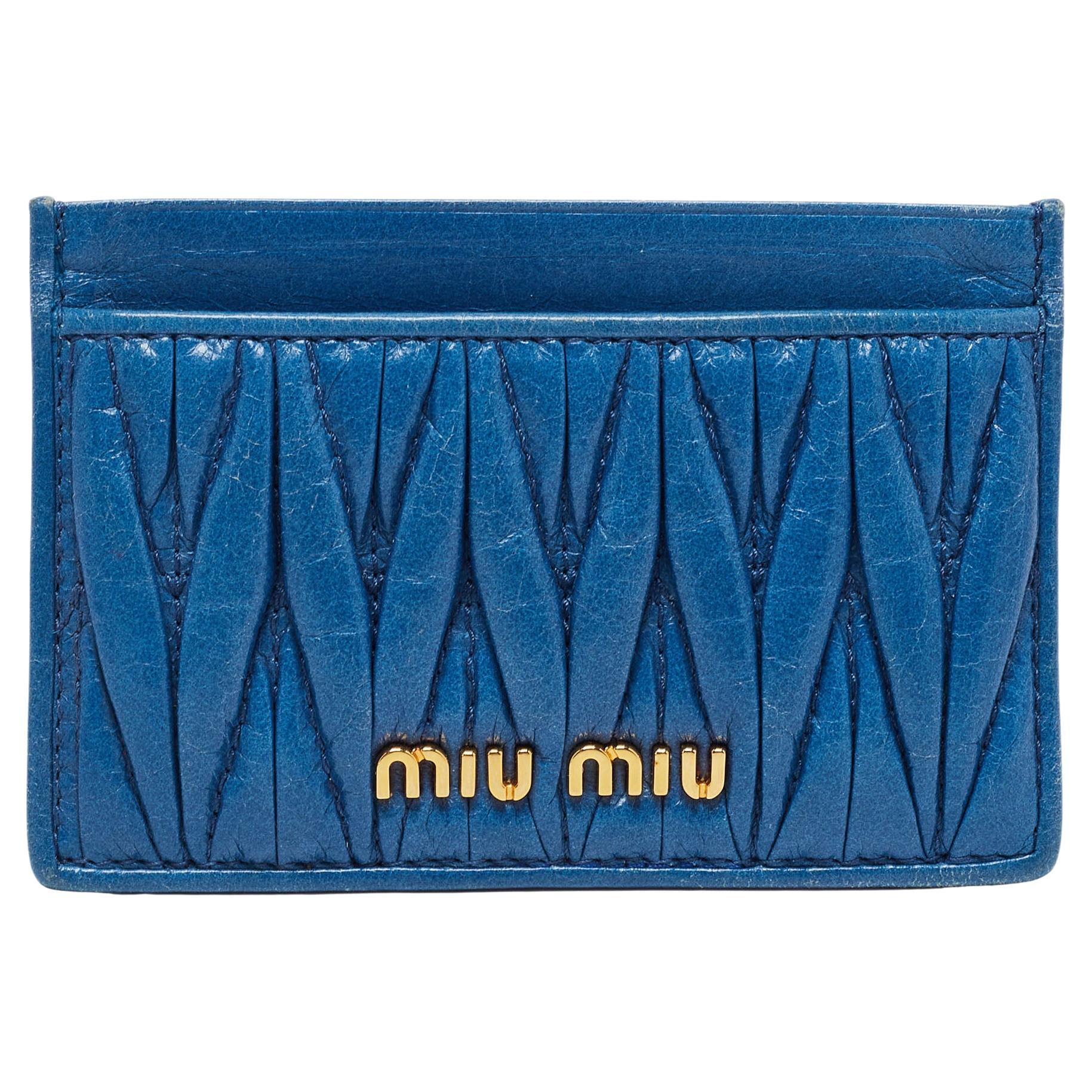 Miu Miu Pink Matelasse Leather French Continental Wallet at 1stDibs