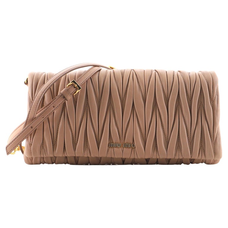 Miu Miu Flap Crossbody Bag Matelasse Leather Small at 1stDibs