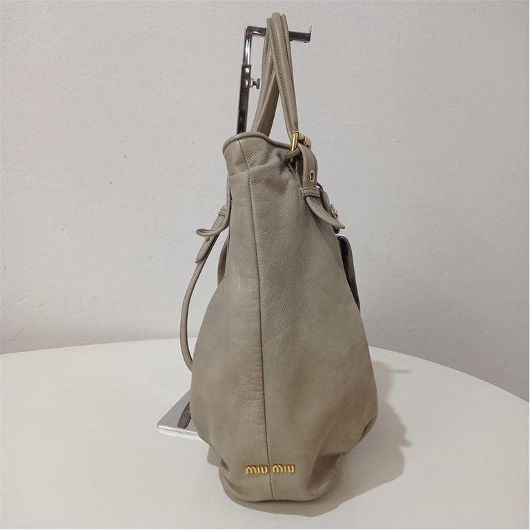 Miu Miu Leather tote size Unica For Sale at 1stDibs