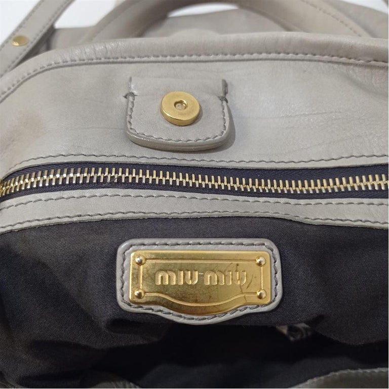 Miu Miu Leather tote size Unica For Sale at 1stDibs