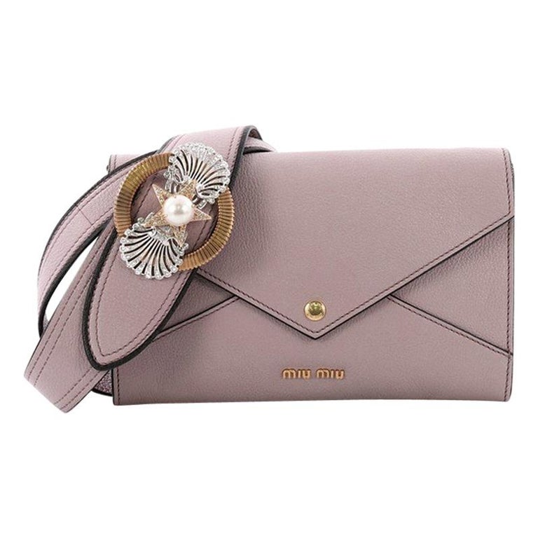 Miu Miu Madras Envelope Shoulder Bag Leather at 1stDibs