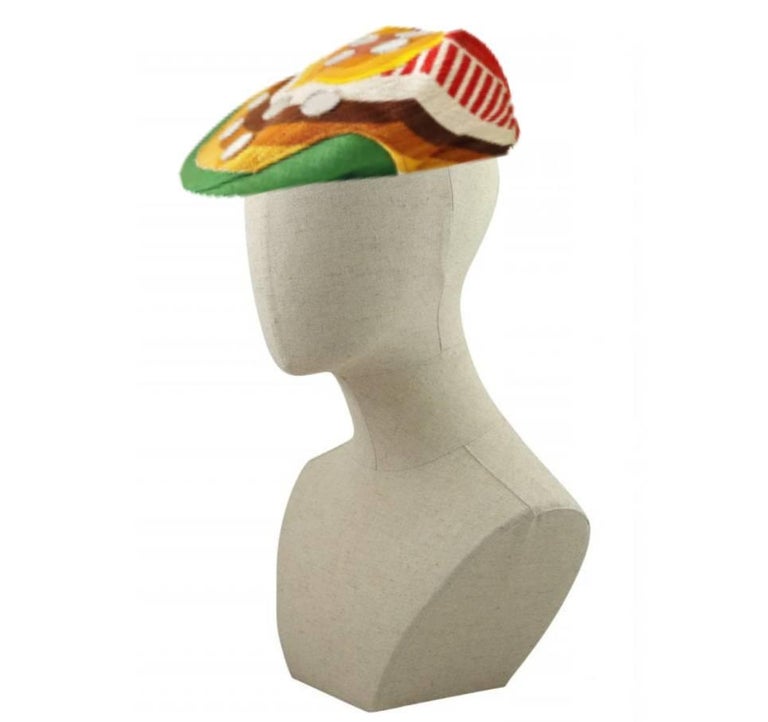 miu miu Multicolor Linen Cotton Flat Cap with glass details For Sale at ...