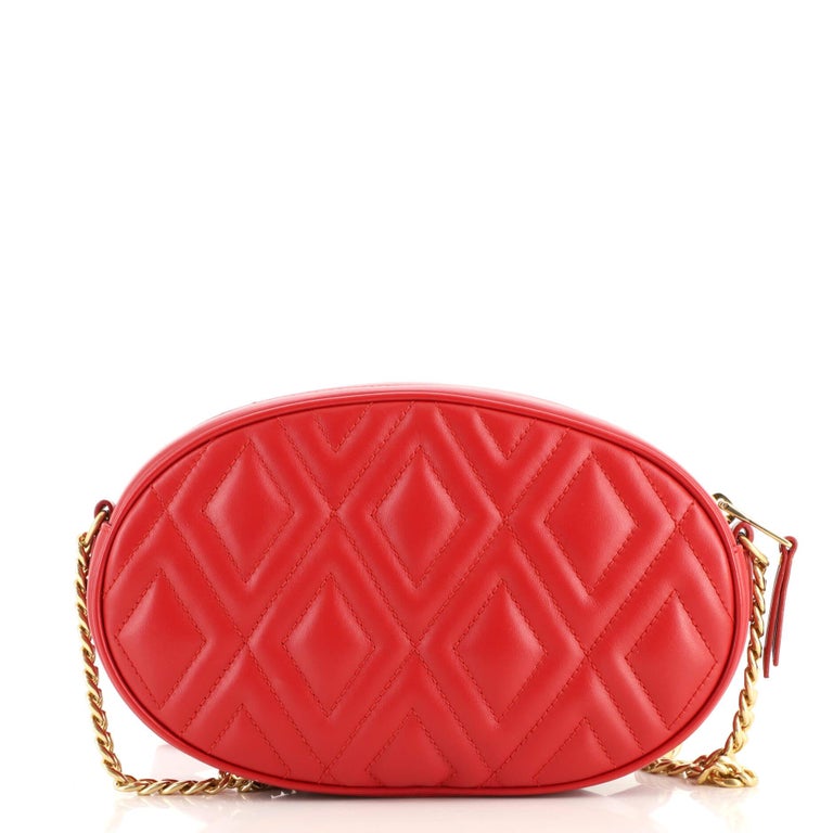 Miu Miu Oval Crossbody Bag Quilted Leather Small For Sale at 1stDibs