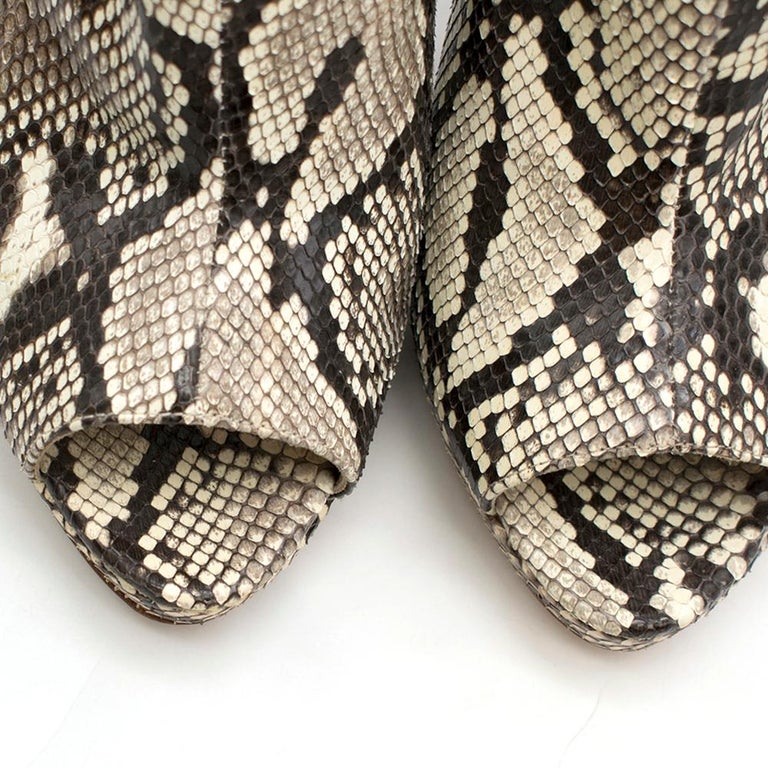 Miu Miu Python Print Leather Slingback Sandals SIZE 42 at 1stDibs