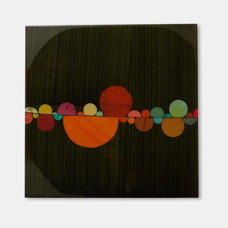 Mixed-Media and Resin Collage by Rex Ray For Sale at 1stDibs